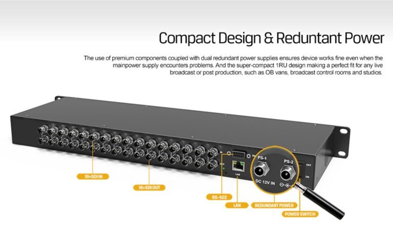 16 Seamless SDI Matrix Switcher - Pixelpitch