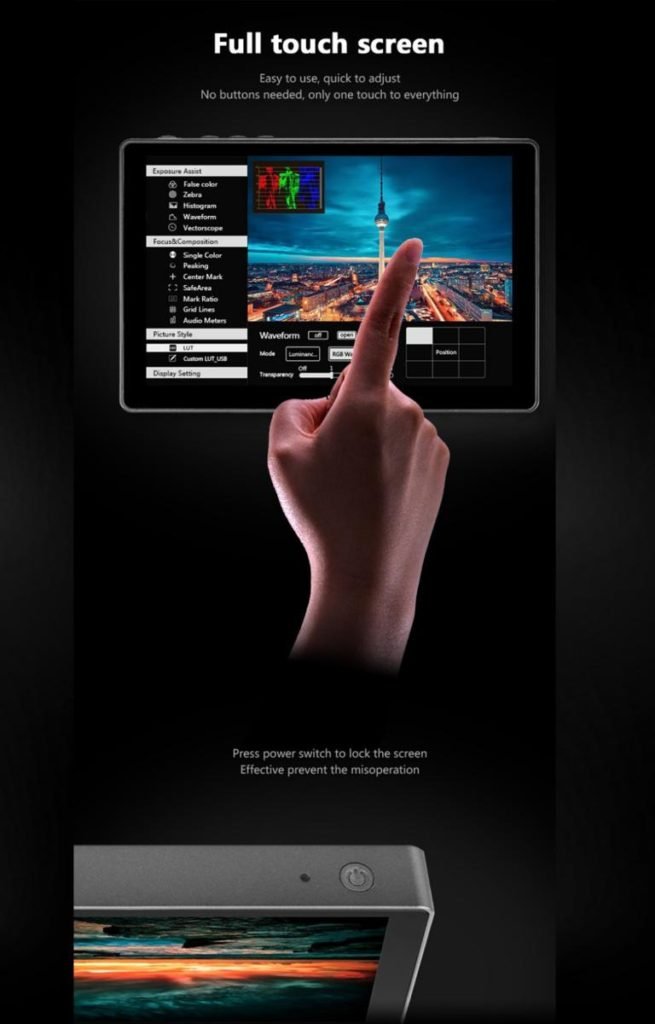 7 inch Touch Screen monitor HDMI in & out - Pixelpitch