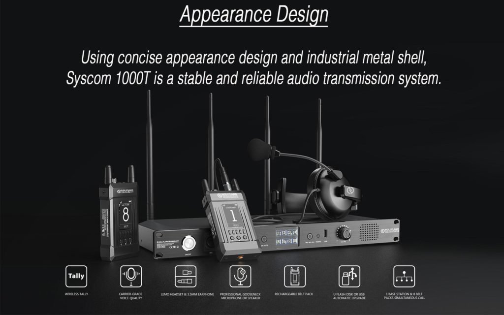 Wireless Talk Back System with 8 Belt packs 1 Master - Pixelpitch